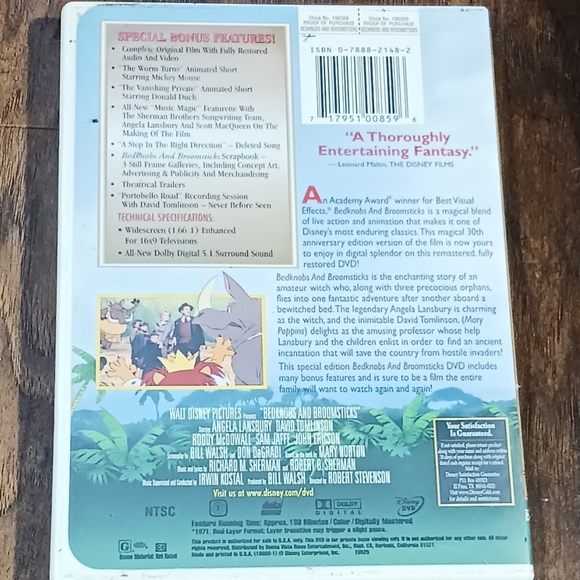 Disney | Media | Walt Disneys Bedknobs And Broomsticks On Dvd | Poshmark